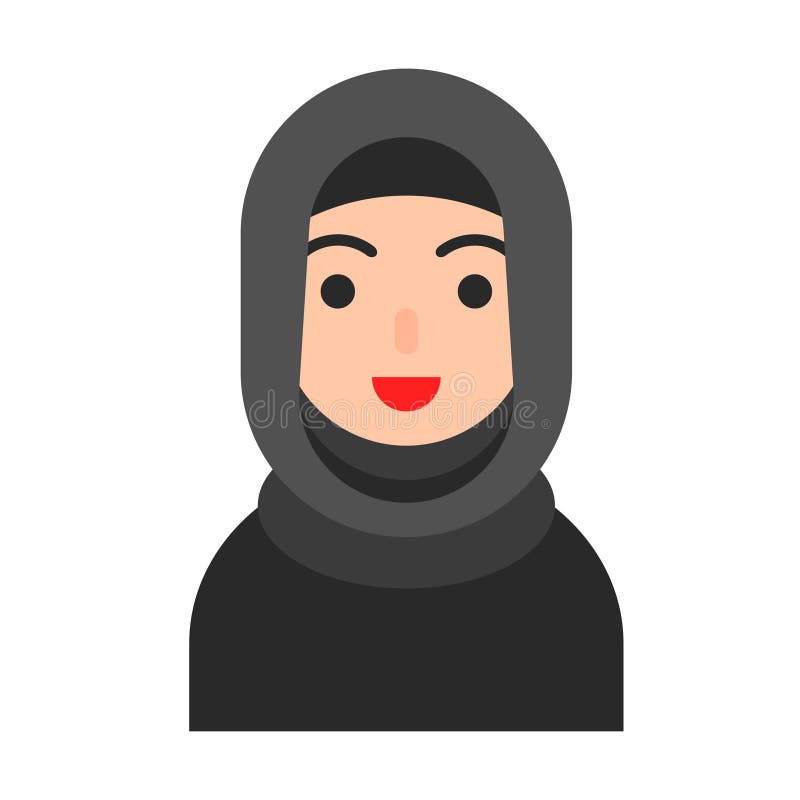 Muslim Avatar Vector, Muslim People Flat Icon Stock Vector ...