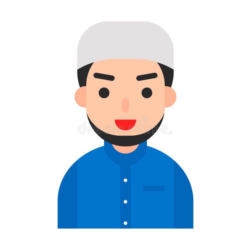 Muslim Avatar Vector, Muslim People Flat Icon Stock Vector ...