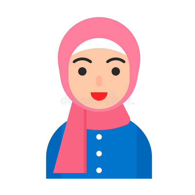 Muslim Avatar Vector, Muslim People Flat Icon Stock Vector ...
