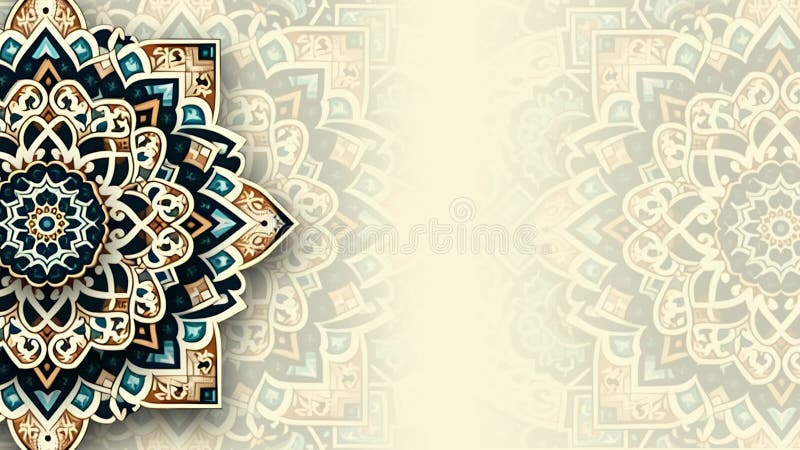 Muslim Background - Islamic Ornament Loop Animation Stock Video - Video of religious, gold ...