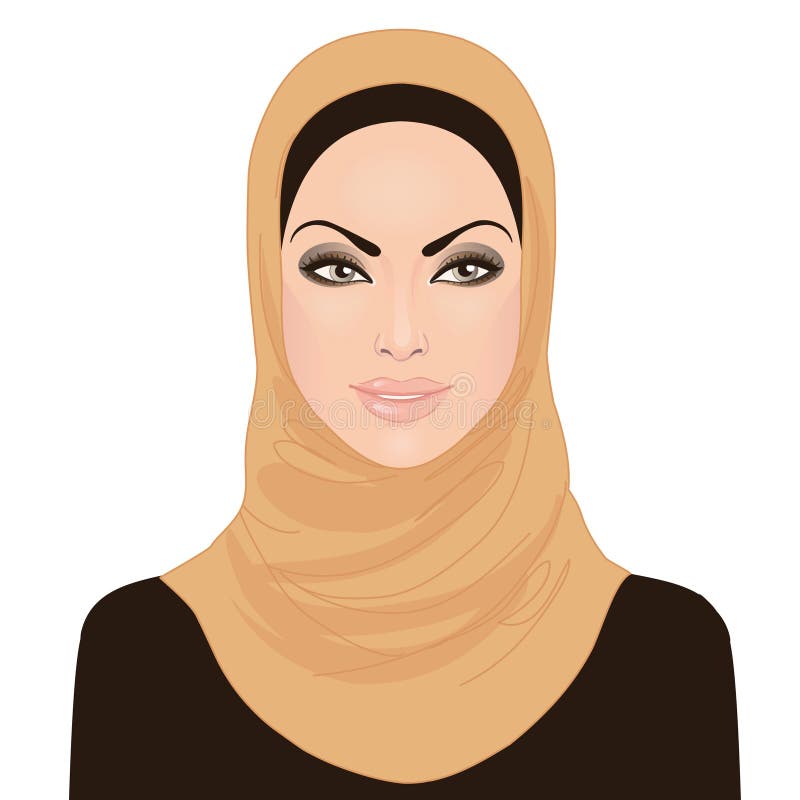 Muslim Beautiful Girl in Hijab Stock Vector - Illustration of muslim ... Muslim Beautiful Girl in Hijab Stock Vector - Illustration of muslim ...