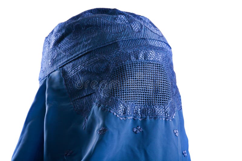 Muslim Burqa on Female Mannequin Stock Photo - Image of tradition, blue ...