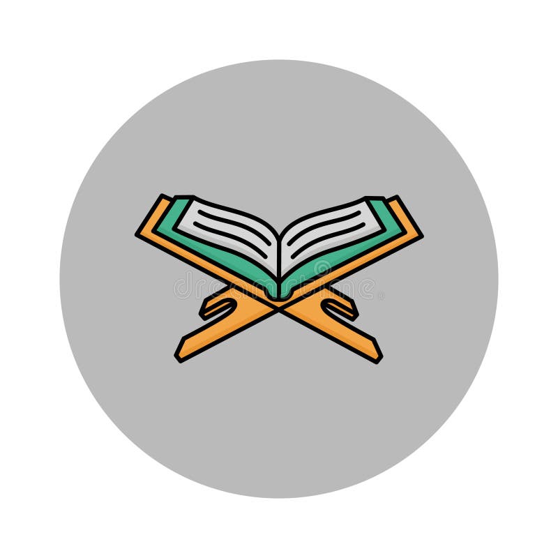 Muslim Book Isolated Vector Icon that Can Be Easily Modified or Edited ...