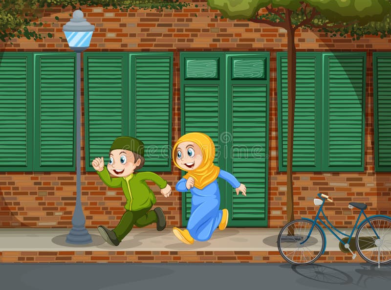 Muslim Running Stock Illustrations – 266 Muslim Running Stock ...