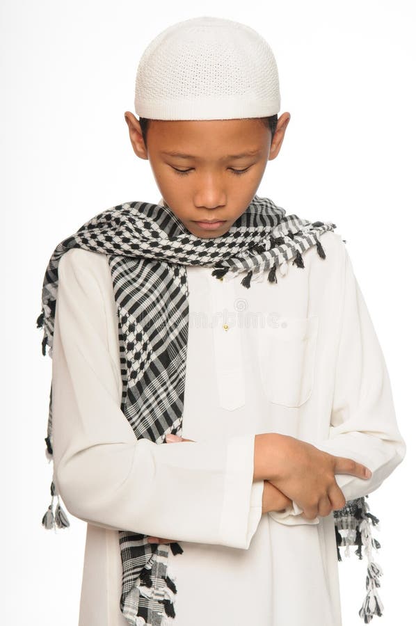 Muslim Boy stock photo. Image of children, white, malaysia - 29744916
