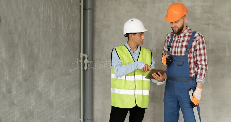 Arabic Civil Engineer Using Laptop. Engineering and Construction ...