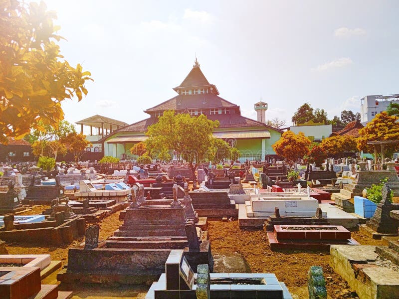 Muslim Burial Complexes in the Mosque Area in Purworejo Editorial Image ...