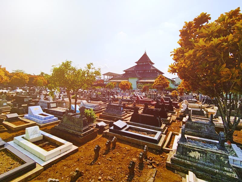 Muslim Burial Complexes in the Mosque Area in Purworejo Editorial Image ...