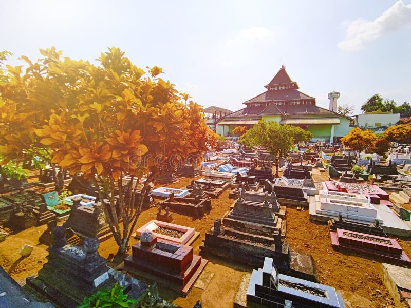 Muslim Burial Complexes in the Mosque Area in Purworejo Editorial Stock ...