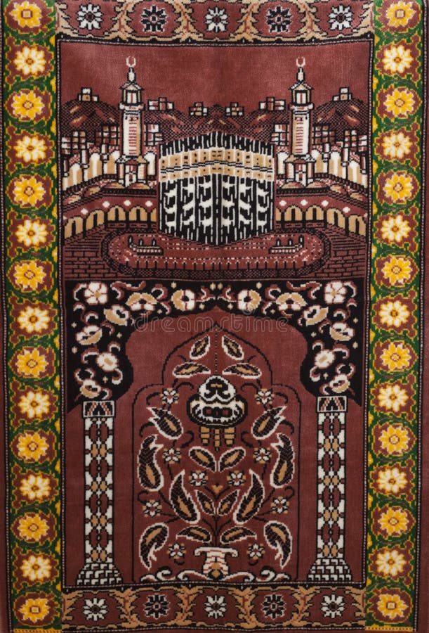 Muslim Carpet for Pray Seccade Stock Image - Image of culture ...