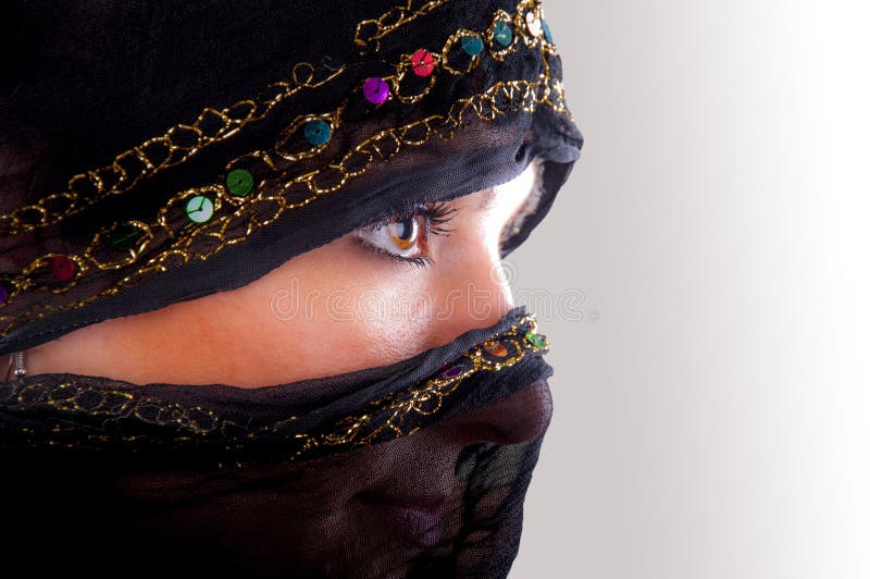 Muslim face stock photo. Image of asia, girl, beauty - 28339926