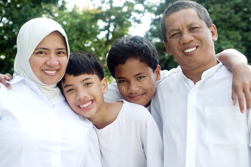 Muslim family stock image. Image of husband, ethnic, lovely - 23604187