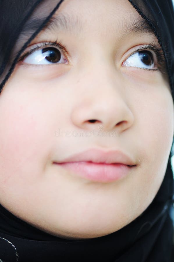 Muslim girl, portrait stock photo. Image of care, people - 13245526