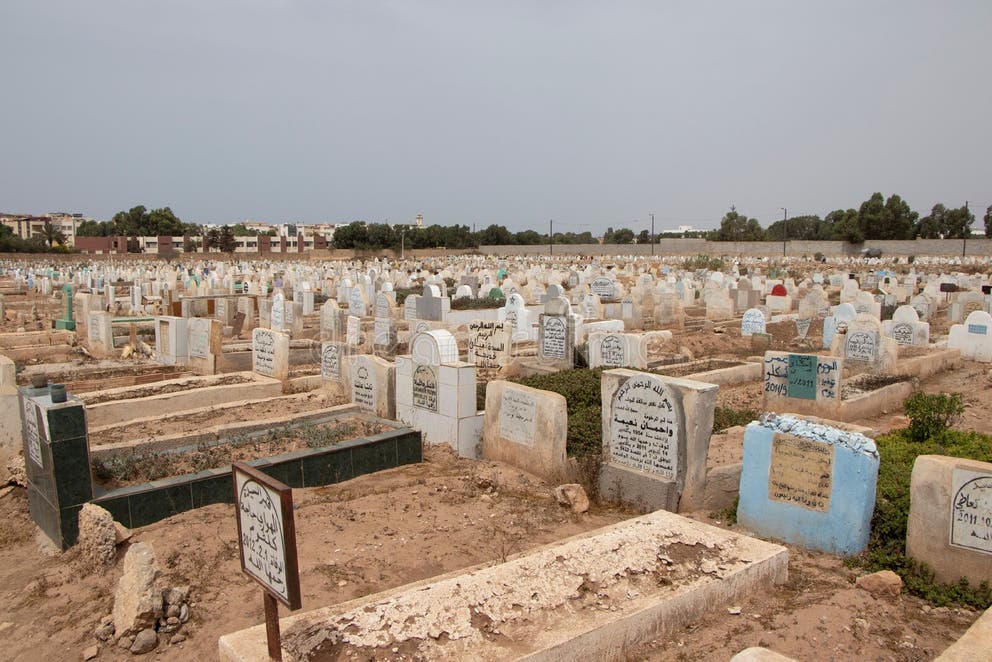 Muslim Graveyard in Morocco Editorial Photography - Image of cemetery ...