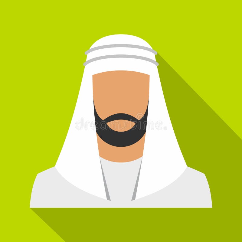 Muslim Man Icon in Trendy Design Style. Muslim Man Icon Isolated on ...