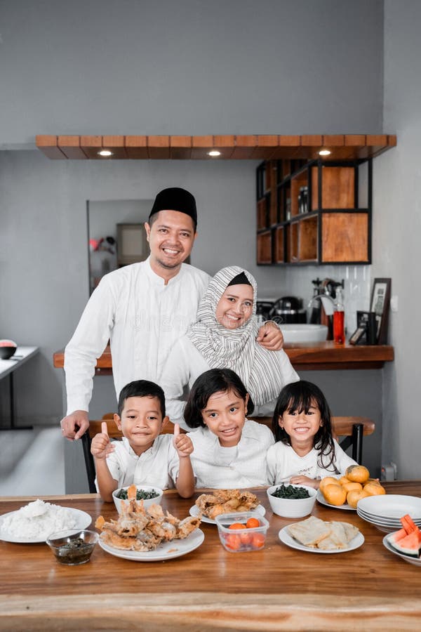 Family breaking the fast stock photo. Image of belief - 180113670