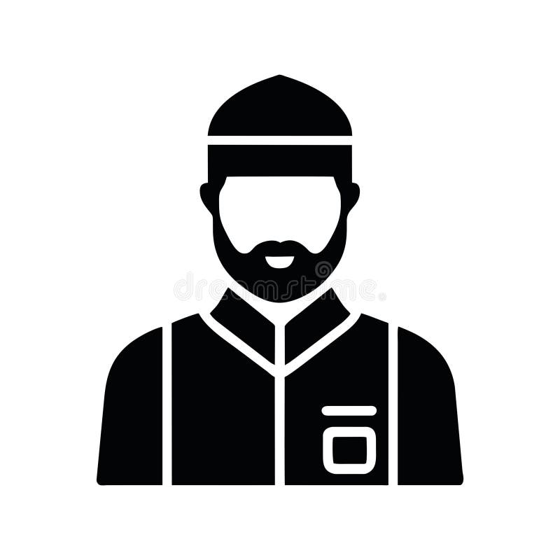 Muslim man icon stock vector. Illustration of isolated - 295534775