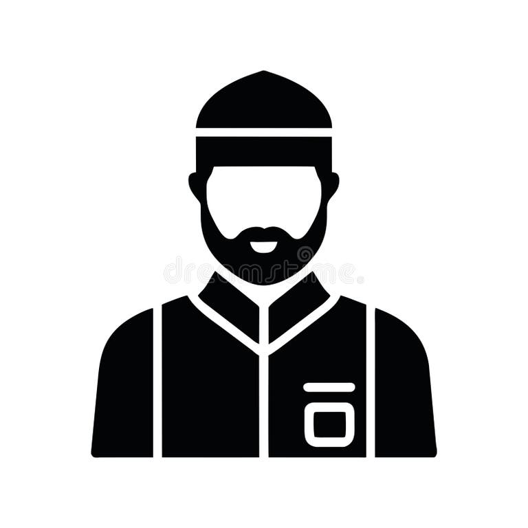 Muslim man icon stock vector. Illustration of isolated - 295534775