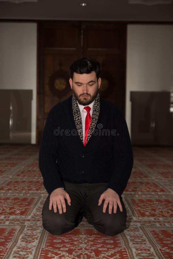 Muslim man pray stock image. Image of muslim, islam, closeup - 89040451