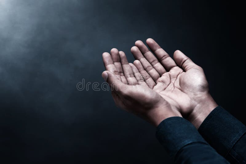 Muslim Man Praying Dark Backgrounds Stock Photos - Free & Royalty-Free ...