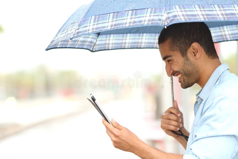 Arab Saudi Man Watching Social Media in the Smart Phone Stock Image ...