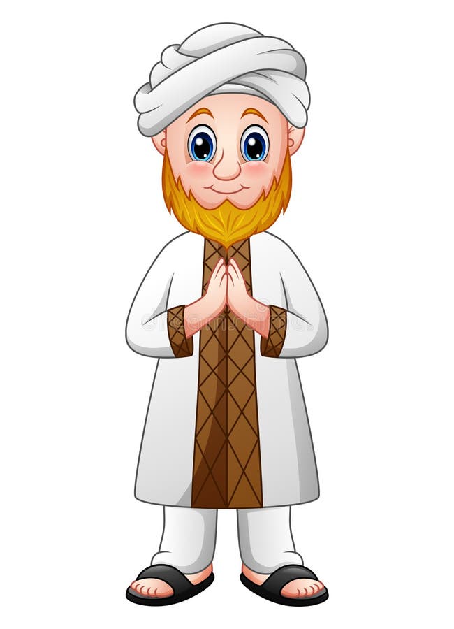 Boy Muslim Cartoon Giving Thumb Up Stock Vector - Illustration of ...