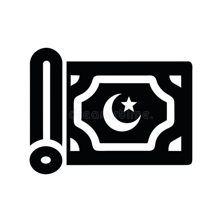 Muslim moon rug scroll stock vector. Illustration of ramadan - 295535734