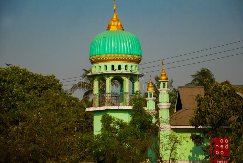 Muslim Mosque. Bago in Myanmar. Burma. Editorial Stock Photo - Image of ...