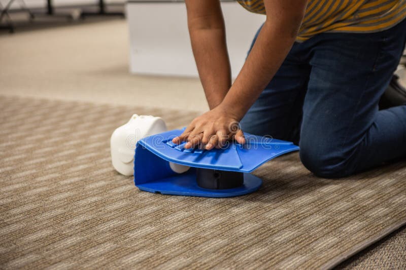 Muslim Trainees Taking Cpr Class and First Aid Stock Photo - Image of ...