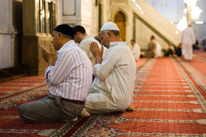 Muslim Prayer editorial stock image. Image of kneel, umayyad - 10407504