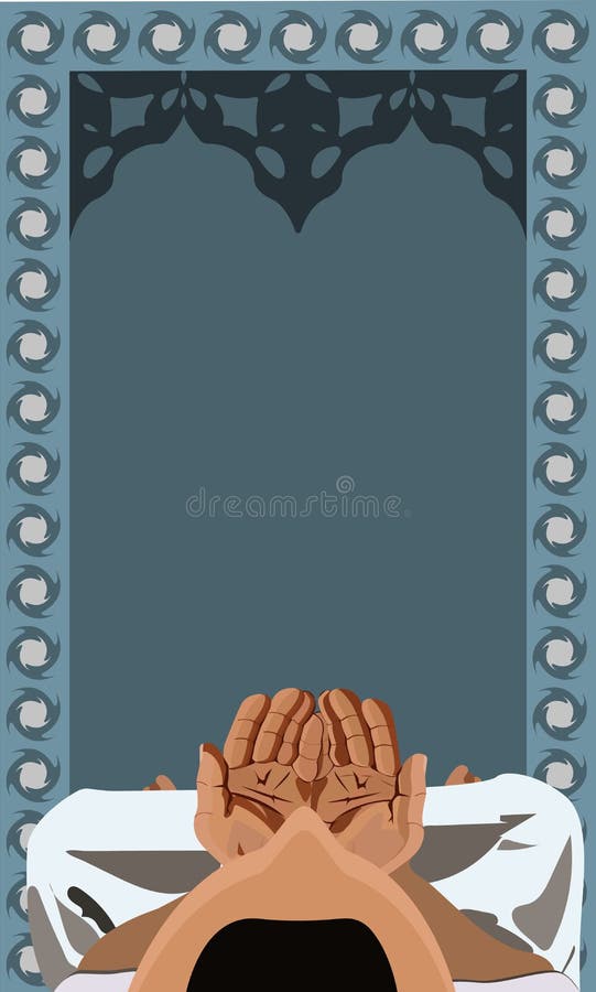 Muslim Prayer, Design Element on Ramadan Stock Vector - Illustration of ...