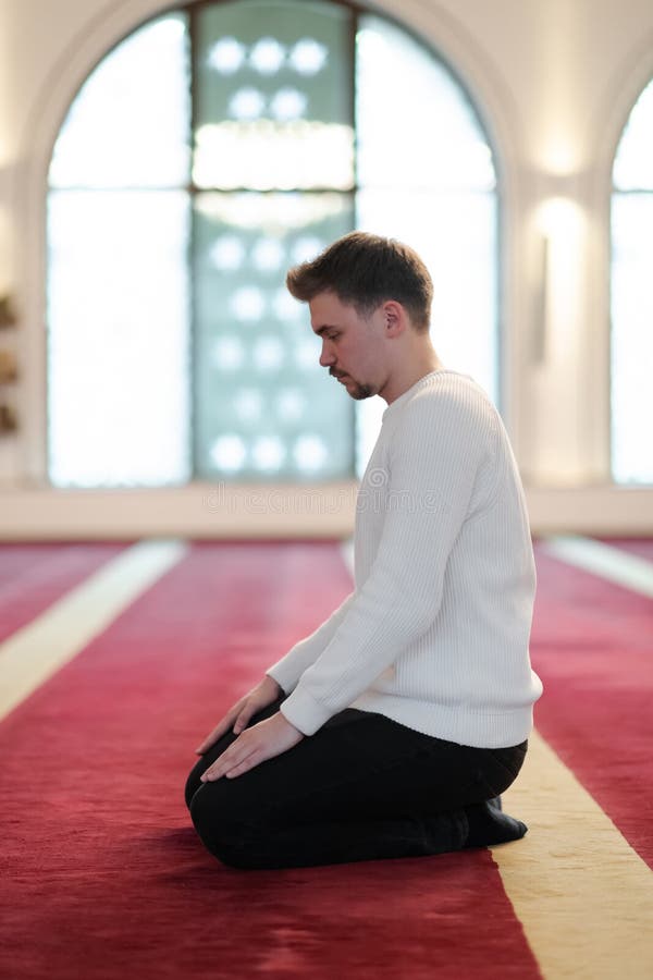 Muslim Prayer Inside the Mosque Stock Photo - Image of islamic, reading ...