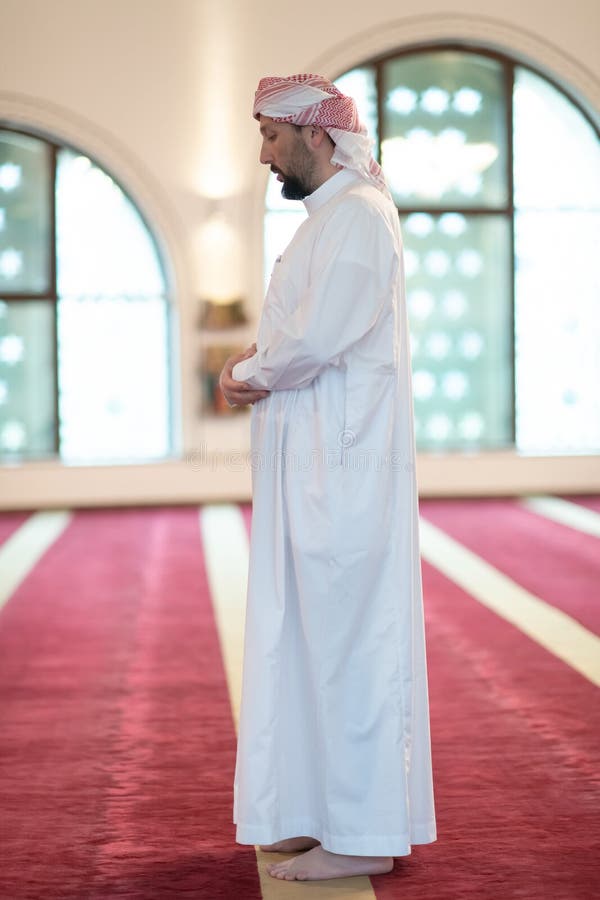Muslim Prayer Inside the Mosque Stock Image - Image of lifestyle ...