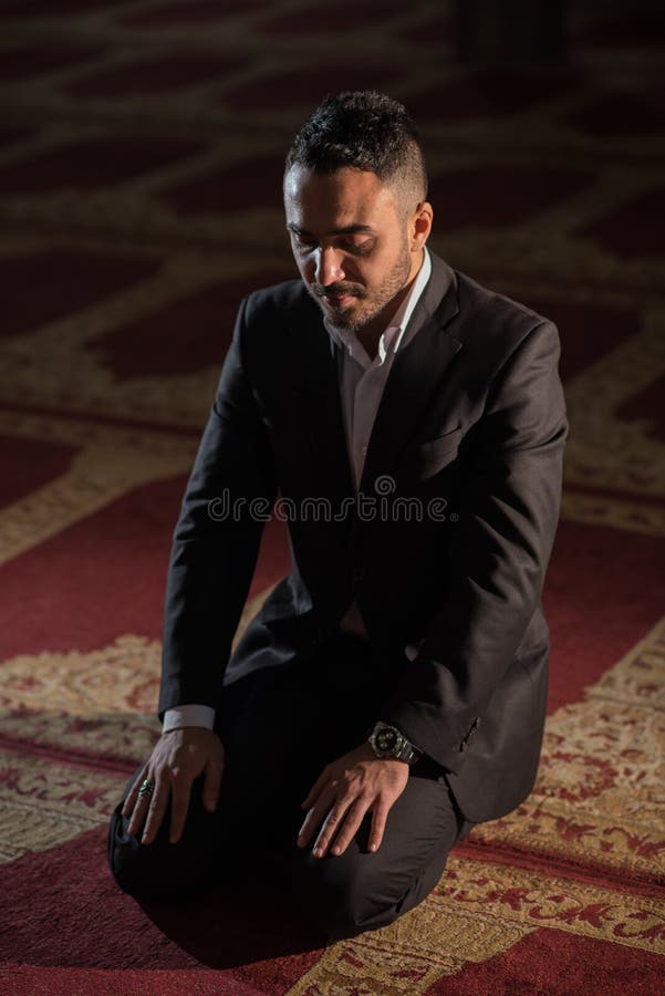 Muslim praying stock image. Image of arab, hands, face - 88733227