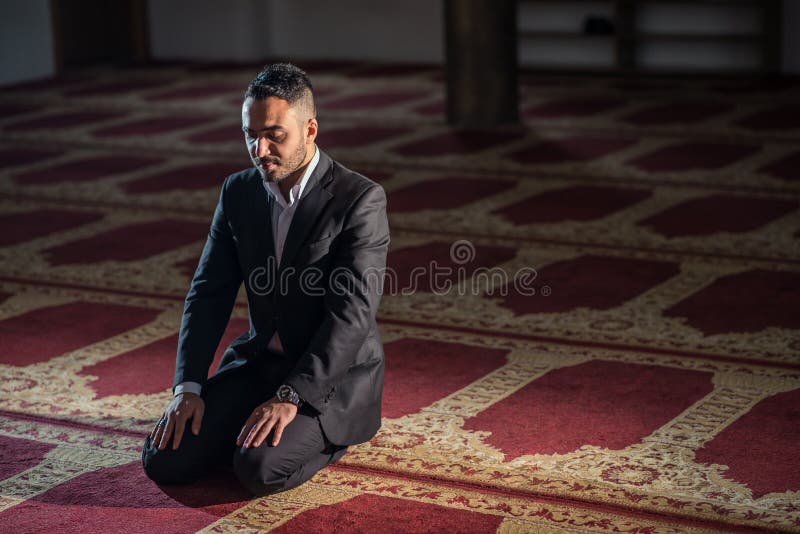 Muslim praying stock photo. Image of allah, gorgeous - 88733312