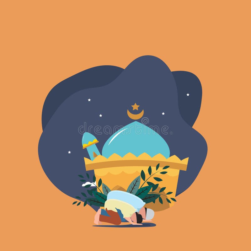 Sujood Position Stock Illustrations – 3 Sujood Position Stock ...