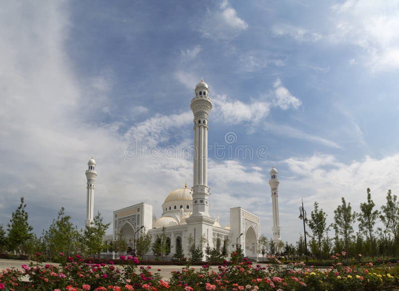The Largest Mosque in Europe Opened in Chechnya Stock Photo - Image of ...