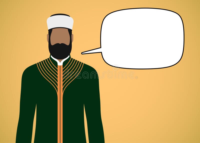 Religious Leader Celebrating Worship. Illustration. Stock Vector ...