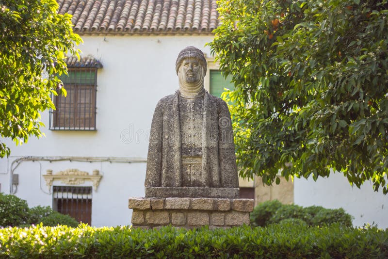 Muslim statue in cordoba stock image. Image of place - 54199803