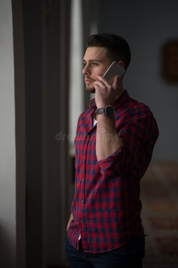 Muslim talking on phone stock image. Image of casual - 88844153