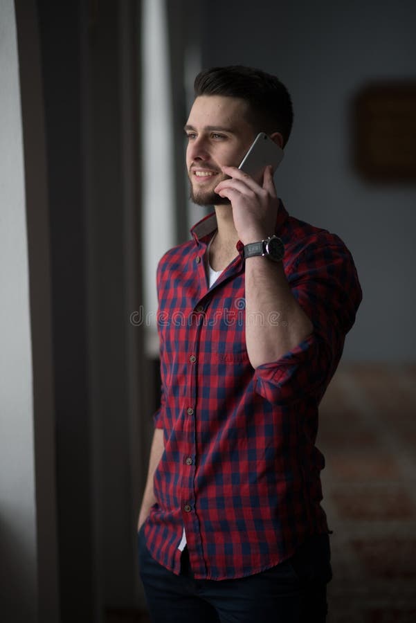 Muslim talking on phone stock image. Image of book, inside - 88844461