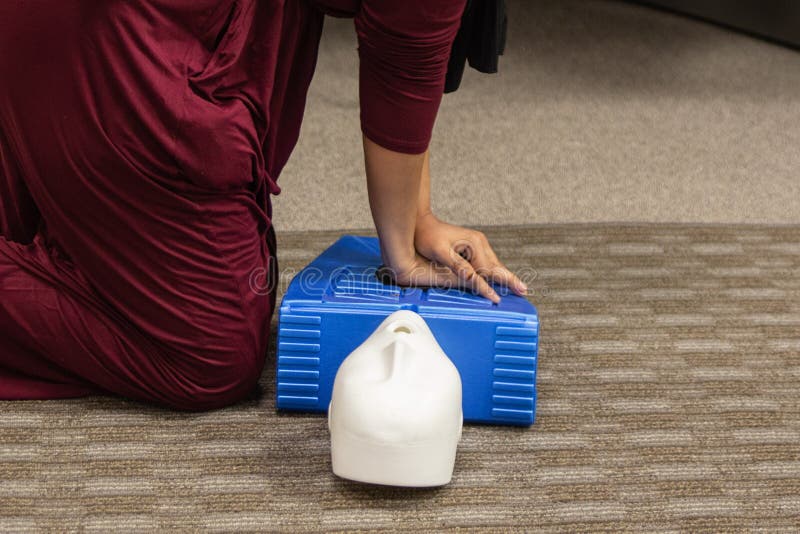 Muslim Trainees Taking Cpr Class and First Aid Stock Photo - Image of ...