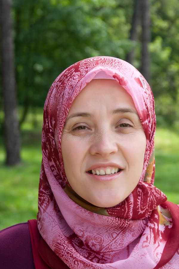 Happy muslim woman stock image. Image of cheerful, islamic - 13959679