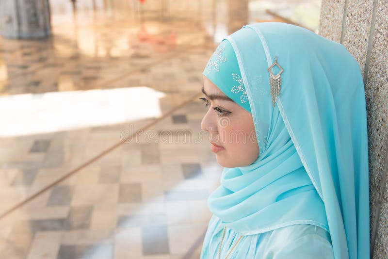 Muslim woman stock photo. Image of lifestyle, islamic - 61937272