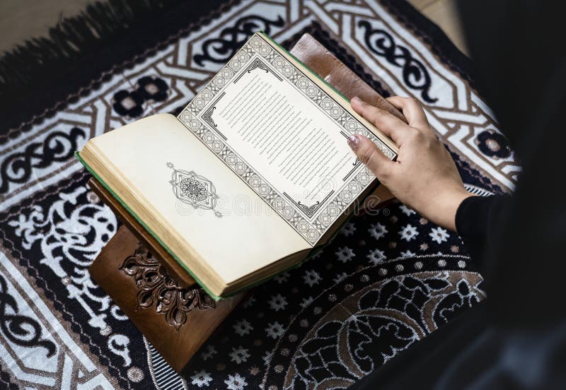 Muslim Woman Reading from the Quran Stock Image - Image of islam ...