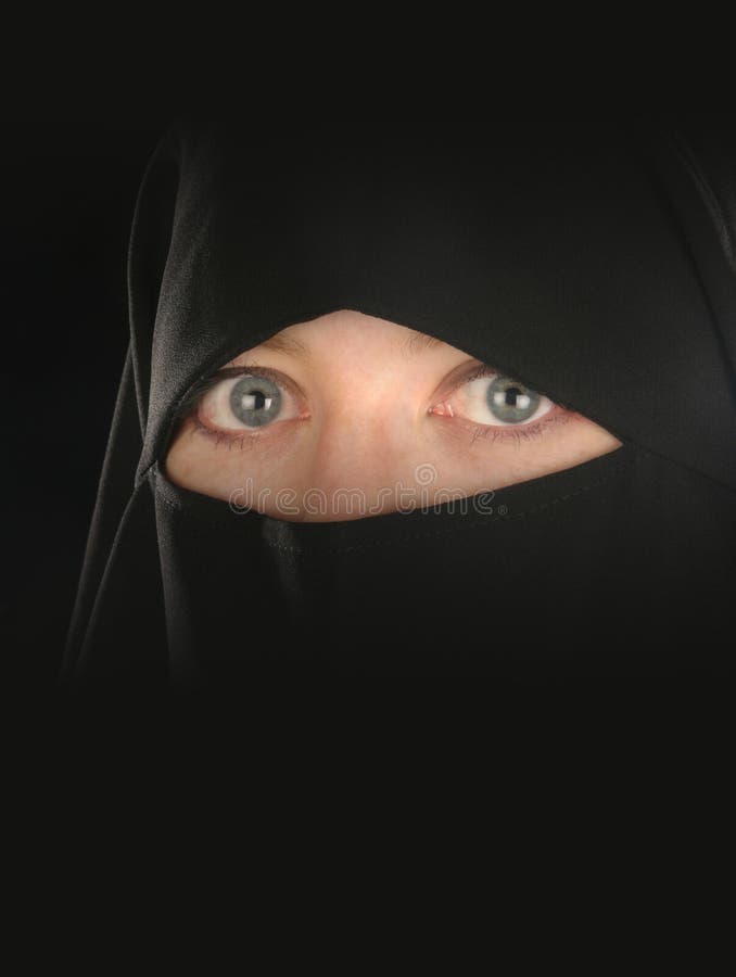 Muslim woman s veil stock image. Image of woman, covering - 1501481