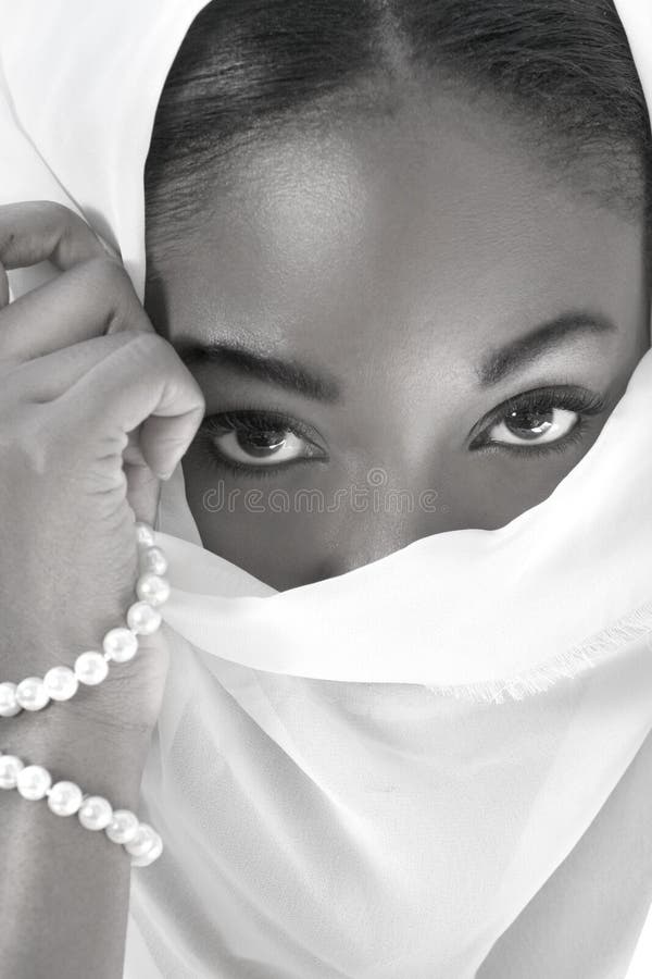 Muslim woman: veil on face stock image. Image of diversity - 10922799