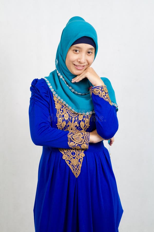 Beautiful Muslim Woman Wearing a Hijab Gesturing Ok Stock Image - Image ...