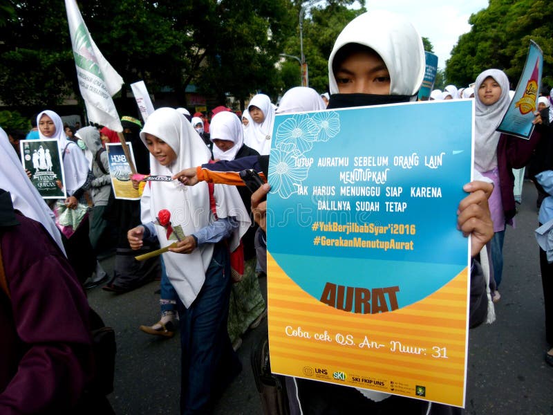 Muslim women editorial photo. Image of java, indonesia - 66683476