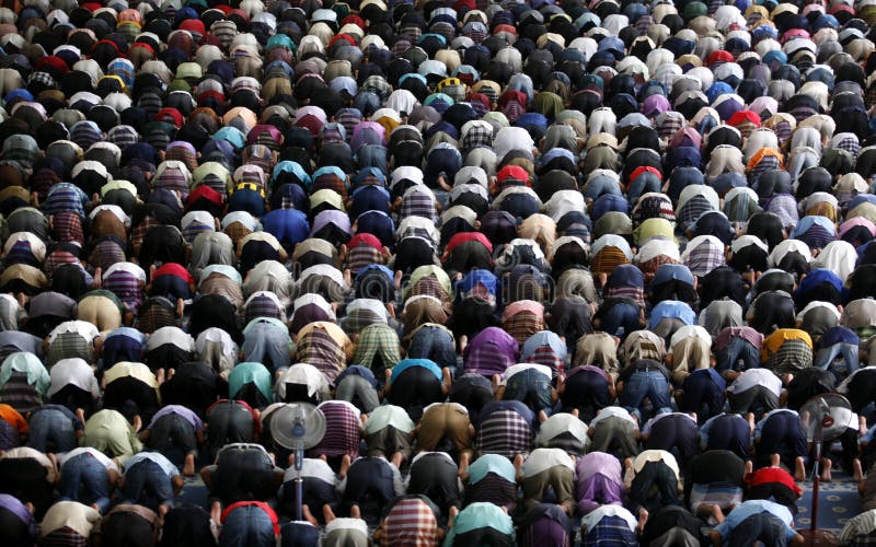 Muslims praying stock image. Image of pious, concerntration - 3412905